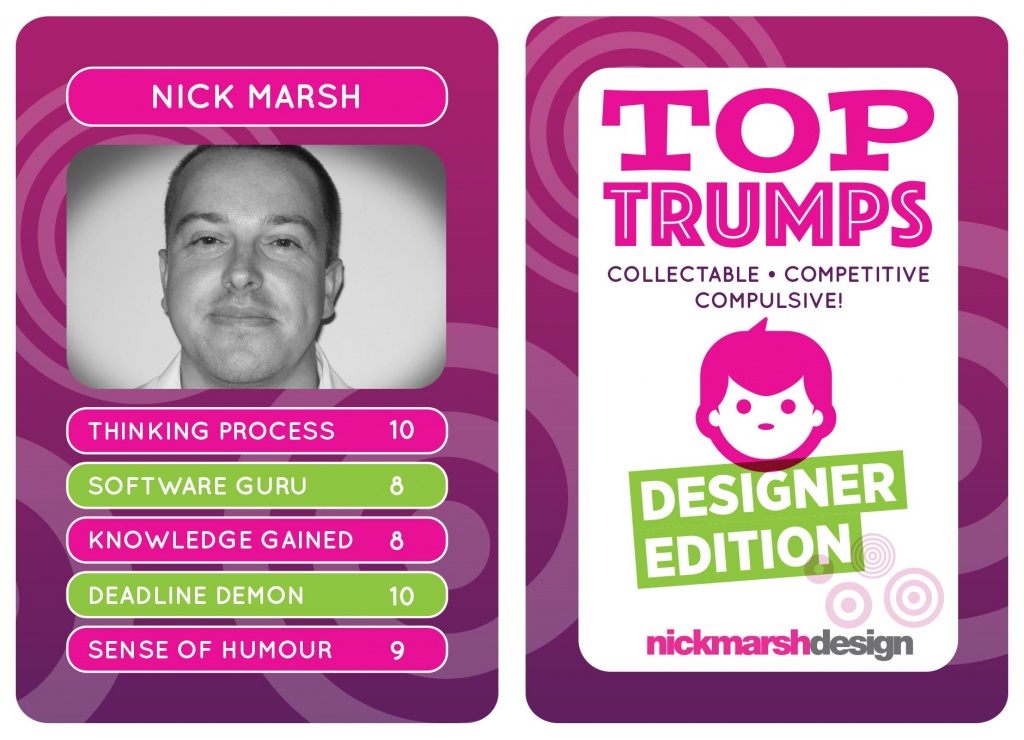 Top Trumps Designer Edition | Nick Marsh Design